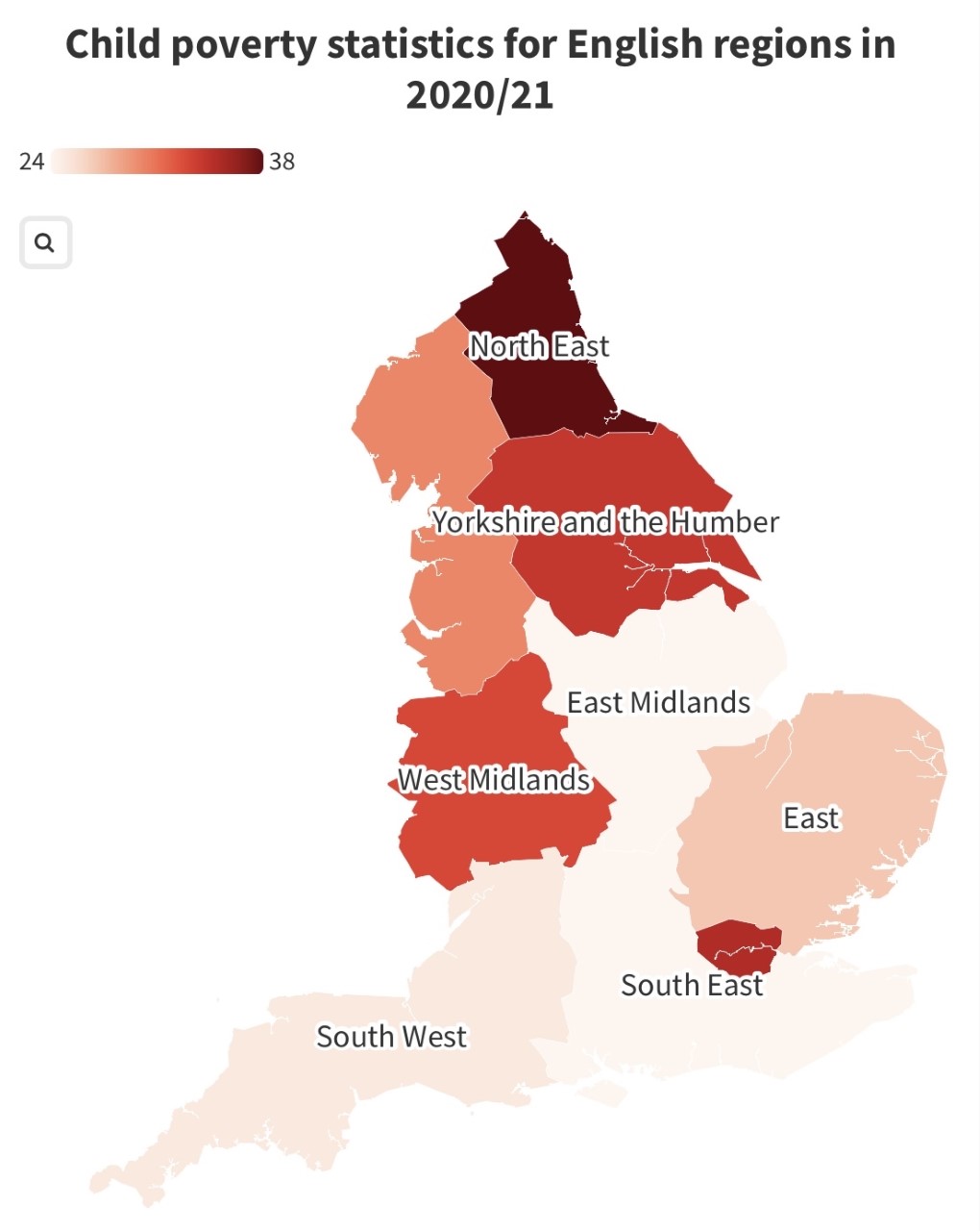 Child poverty rates reach the highest point in the North East – Spark