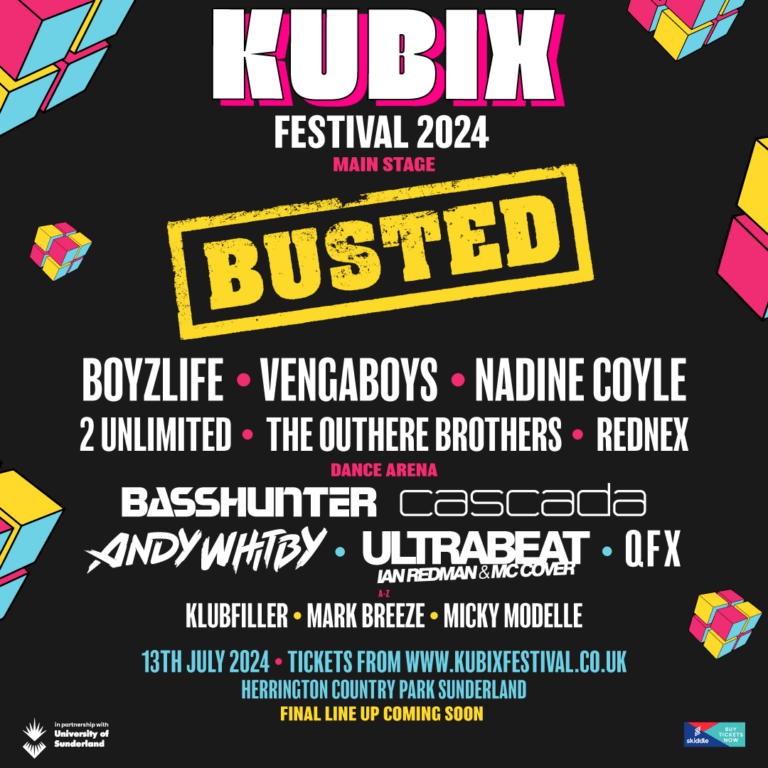 Busted announced as Kubix Festival 2024 headliners – Spark